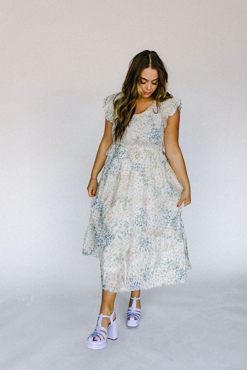 Flutter Florals Dress – Oak Lane Market